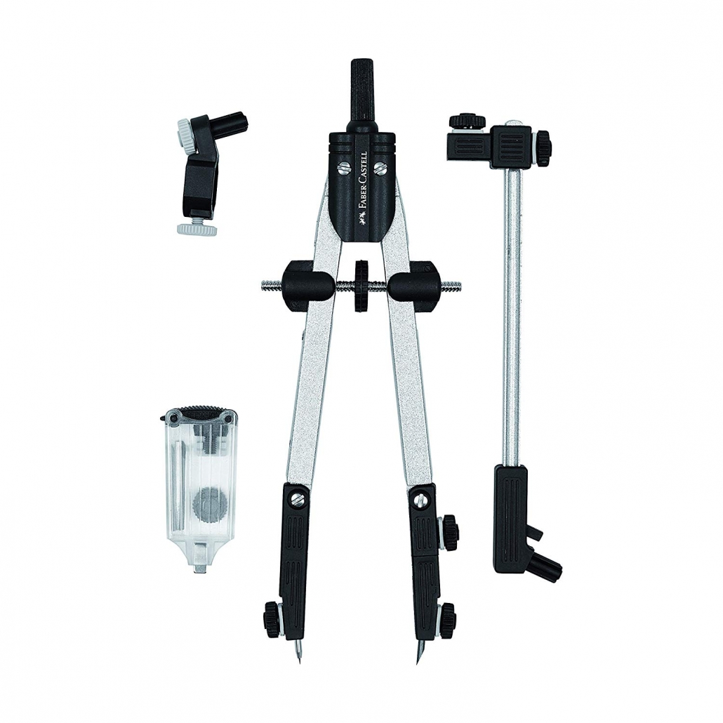 Compas con adaptador y alargadera faber - Material de oficina, escolar ...